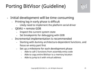 Preparing BitVisor for Supporting Multiple Architectures | PDF