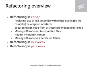 Preparing BitVisor for Supporting Multiple Architectures | PPT