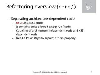 Preparing BitVisor for Supporting Multiple Architectures | PPT