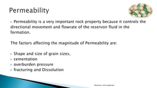 Reservoir Rock Properties | PPTX