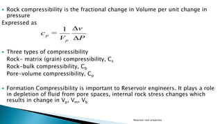 Reservoir Rock Properties | PPTX