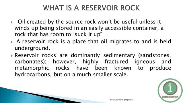 Reservoir Rock Properties