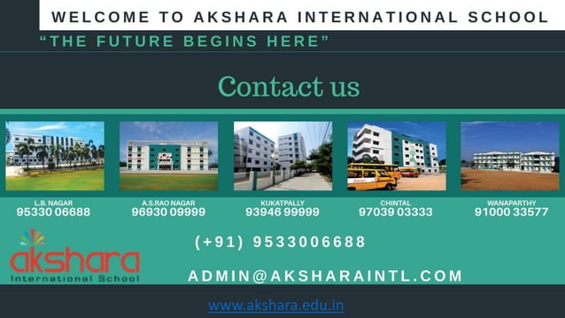 WELCOME TO AKSHARA INTERNATIONAL SCHOOL | PPTX