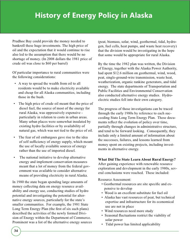 Alaska Energy: A First Step Toward Energy Independence