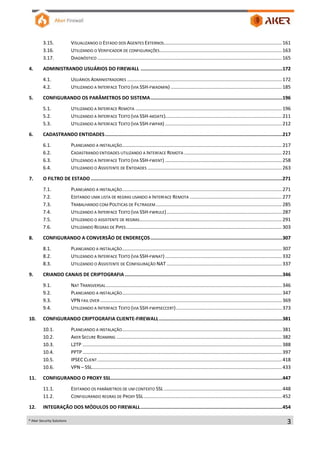 Manual Aker Firewall UTM 6.7 PT | PDF