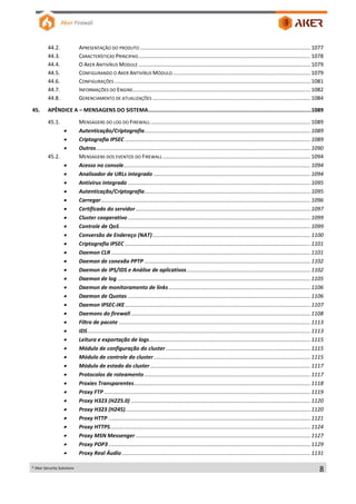 Manual Aker Firewall UTM 6.7 PT | PDF