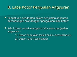Penjualan Angsuran Materi Akuntansi Keuangan XI Akuntansi.ppt