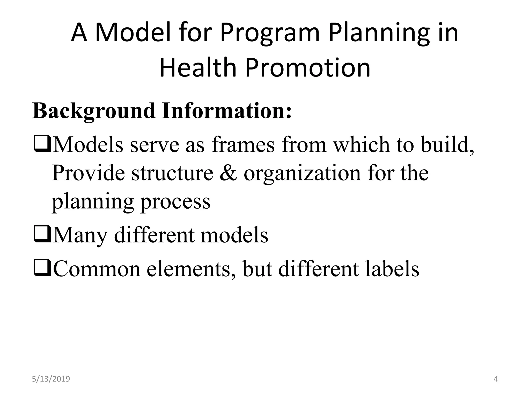 PRECED/PROCEED MODEL | PPTX