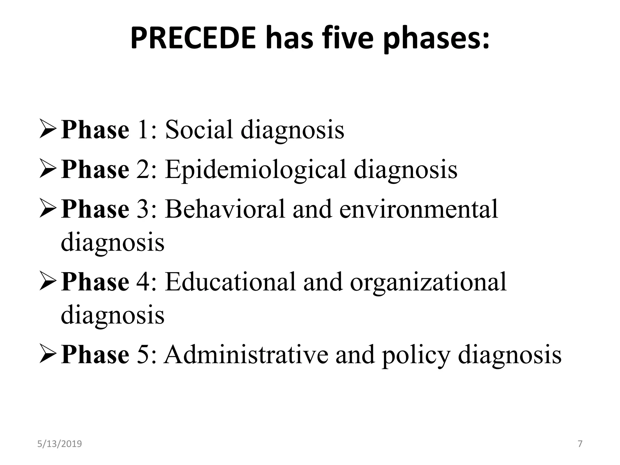 PRECED/PROCEED MODEL | PPTX