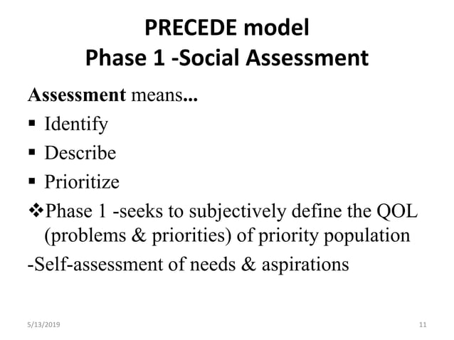 PRECED/PROCEED MODEL | PPTX