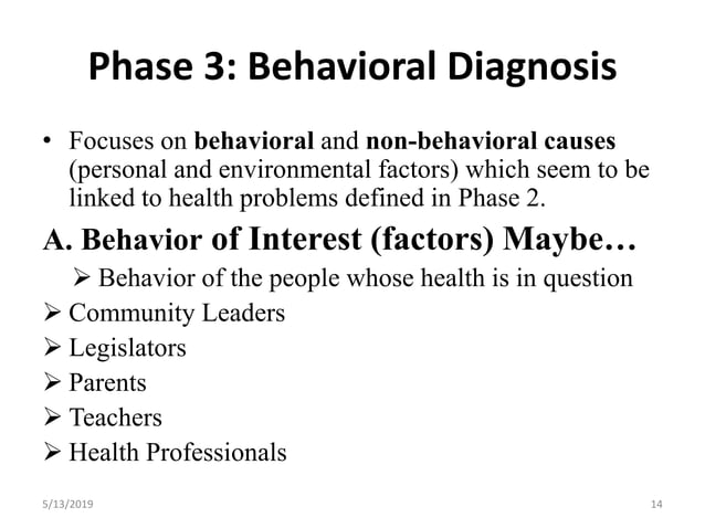 PRECED/PROCEED MODEL | PPTX