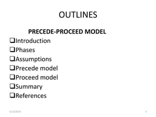 PRECED/PROCEED MODEL | PPTX