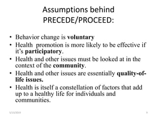 PRECED/PROCEED MODEL | PPTX