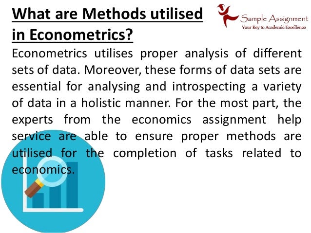 A Key Guide To Econometrics Important Key Areas In Econometrics Ppt