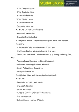 A Key Performance Indicators A Framework For Higher Education ...