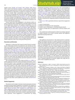 A Key Transition For Student Nurses The First Placement Experience ...
