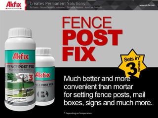 Akfix Fence Post Fix | PDF