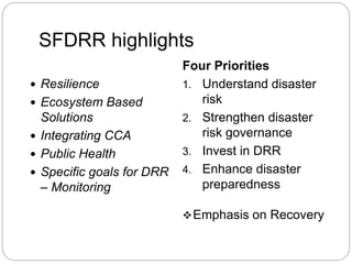 Climate Change and Disasters: Capacity Building Programmes | PPTX