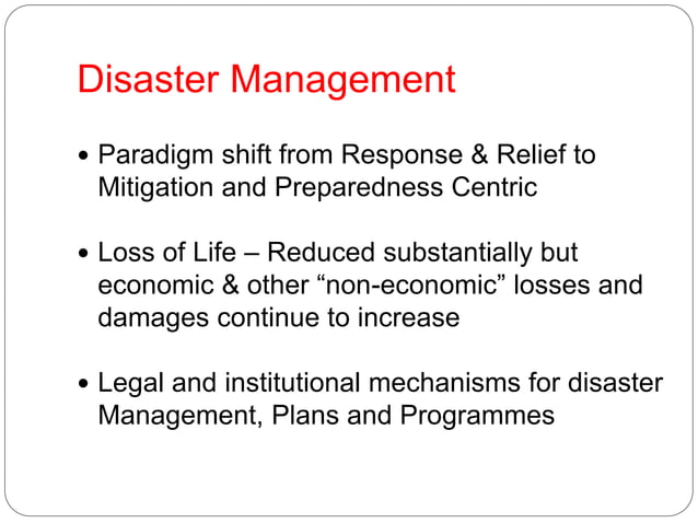 Climate Change and Disasters: Capacity Building Programmes | PPTX