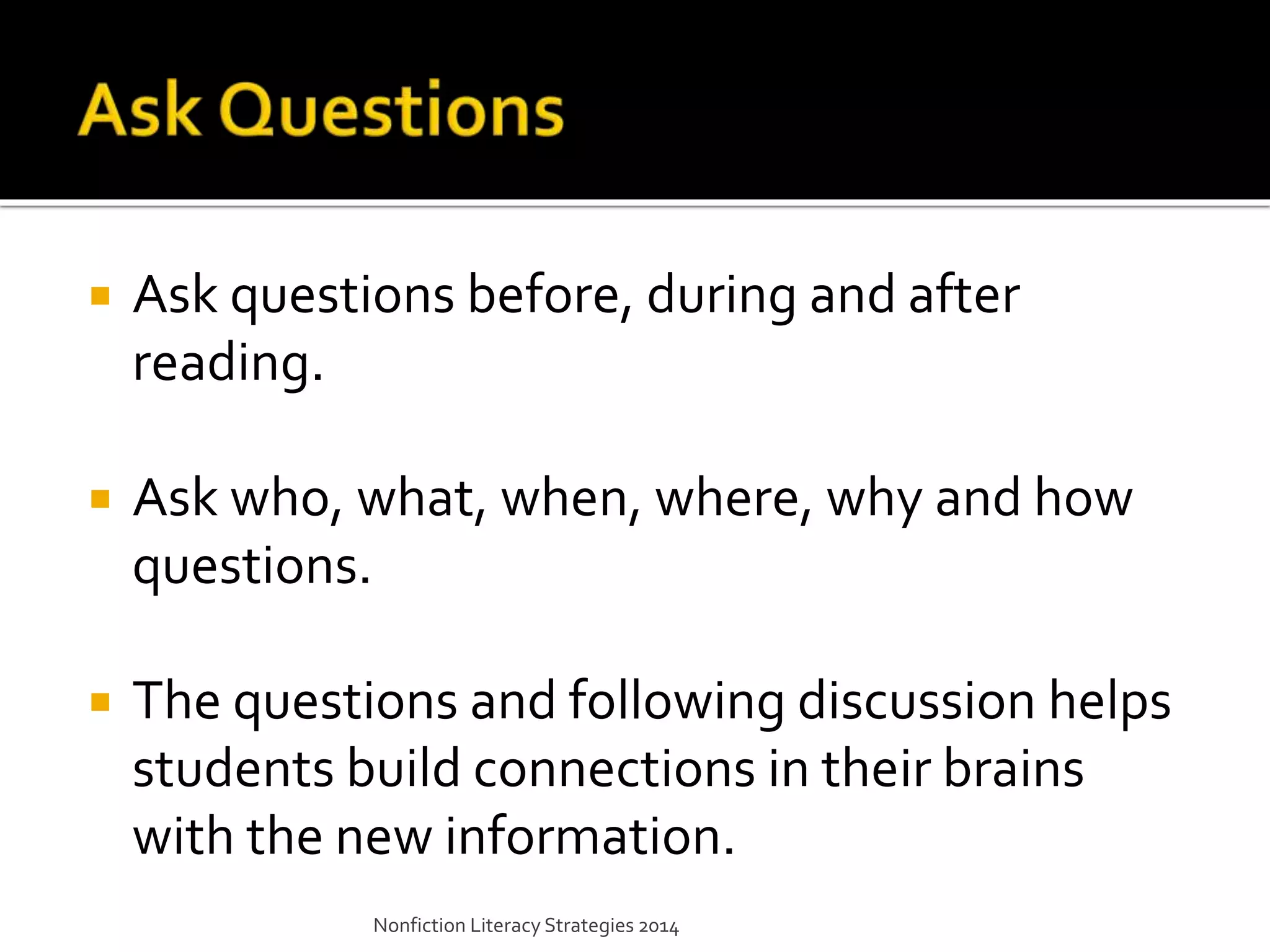 Akhavan nonfiction strategies slideshare | PPTX