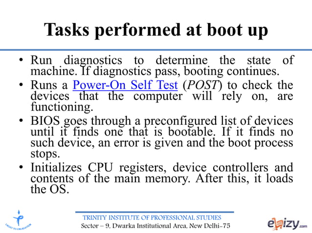 Booting and Start-up Sequence | PPTX