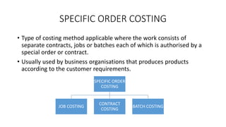 terms and concepts of cost accounting | PPTX