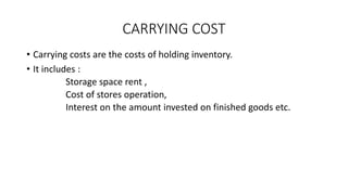 terms and concepts of cost accounting | PPTX
