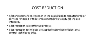 terms and concepts of cost accounting | PPTX