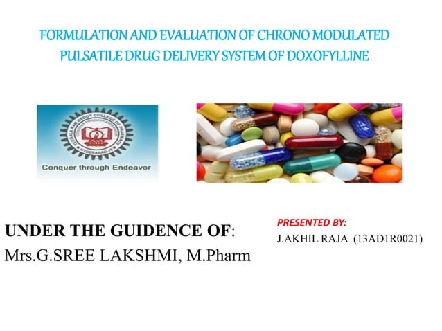 Formulation And Evaluation Of Chrono Modulated Pulsatile Drug Delivery System Of Doxofylline