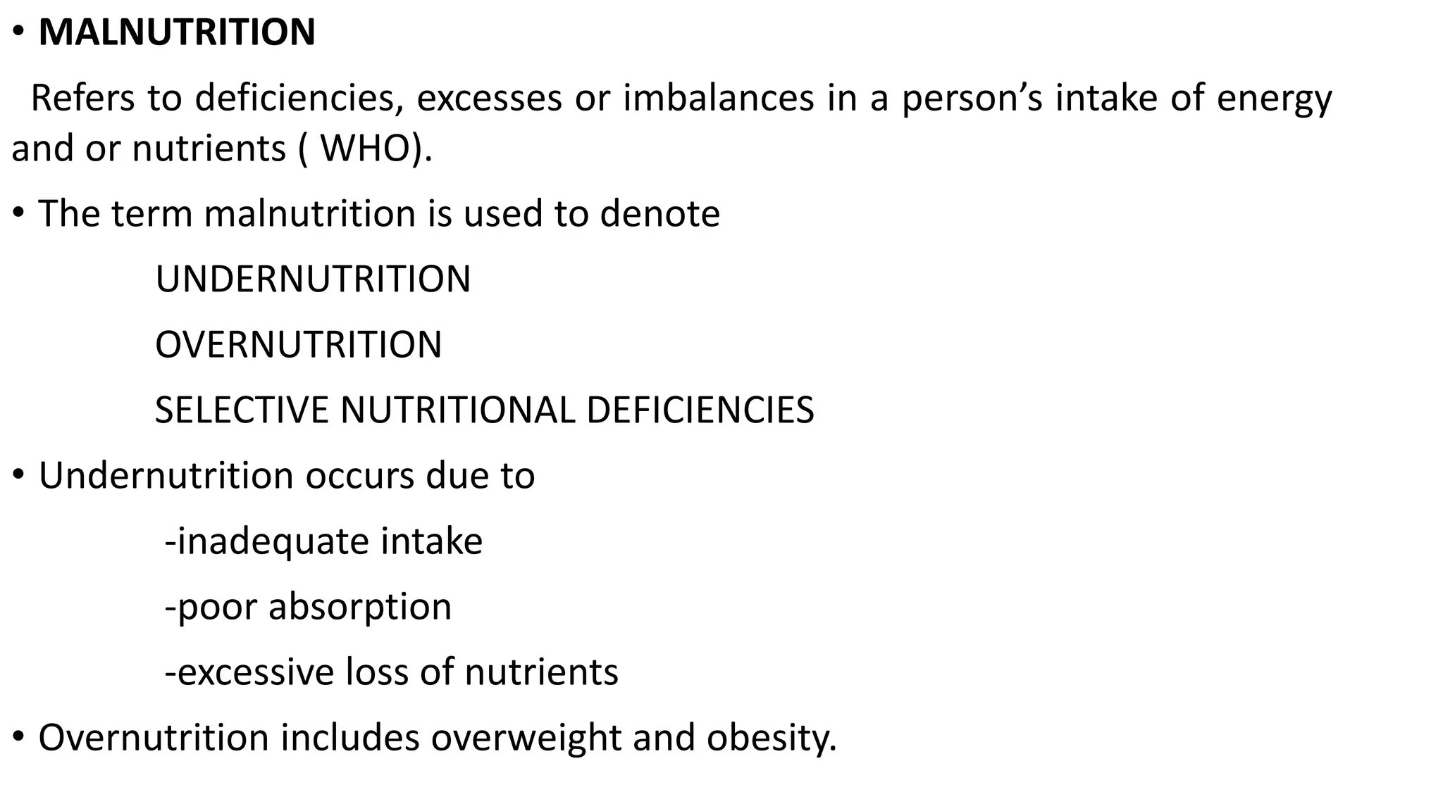 Severe acute malnutrition presentation ppt | PPTX