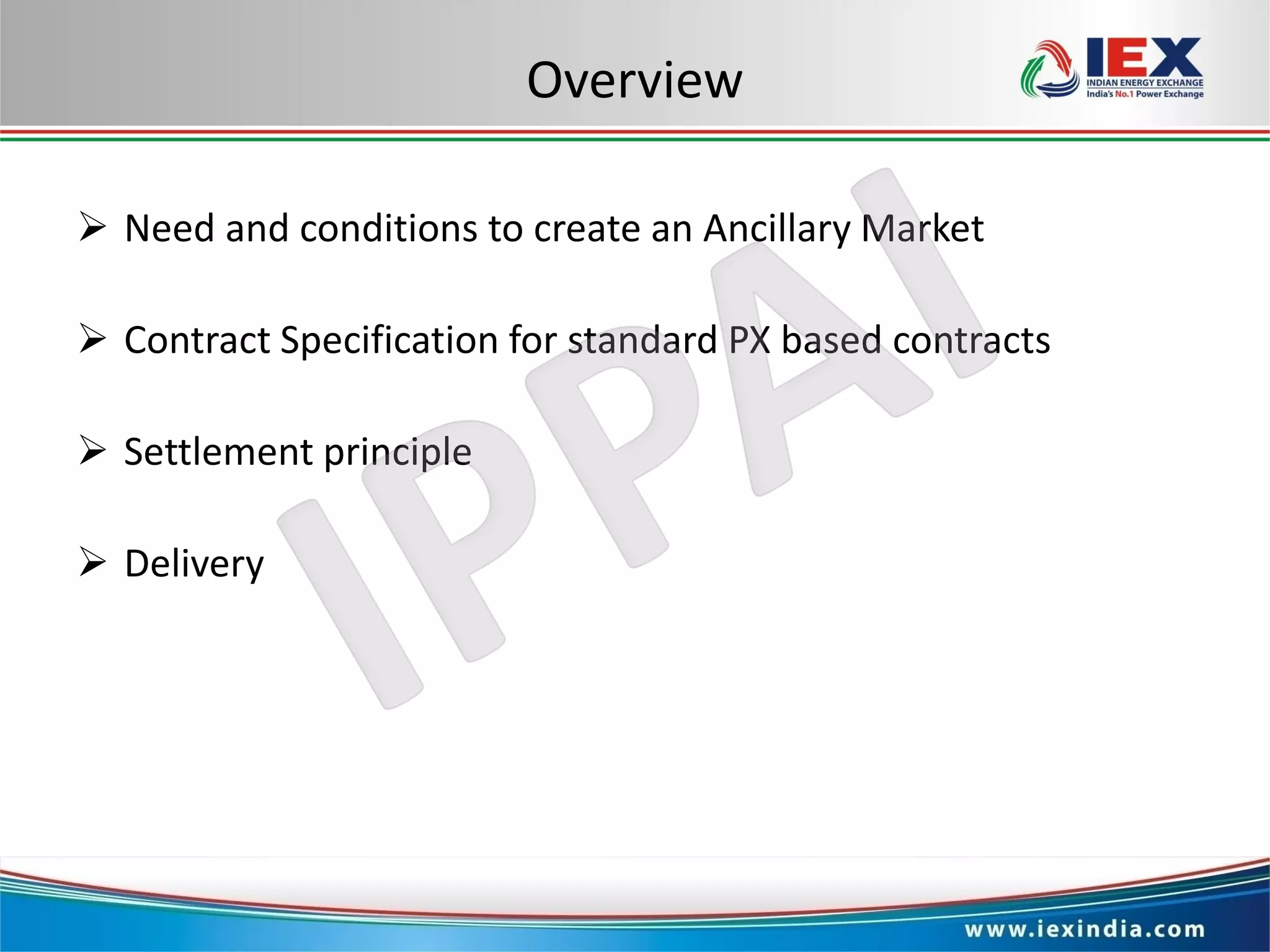 Akhilesh awasthi iex ancillary services | PDF