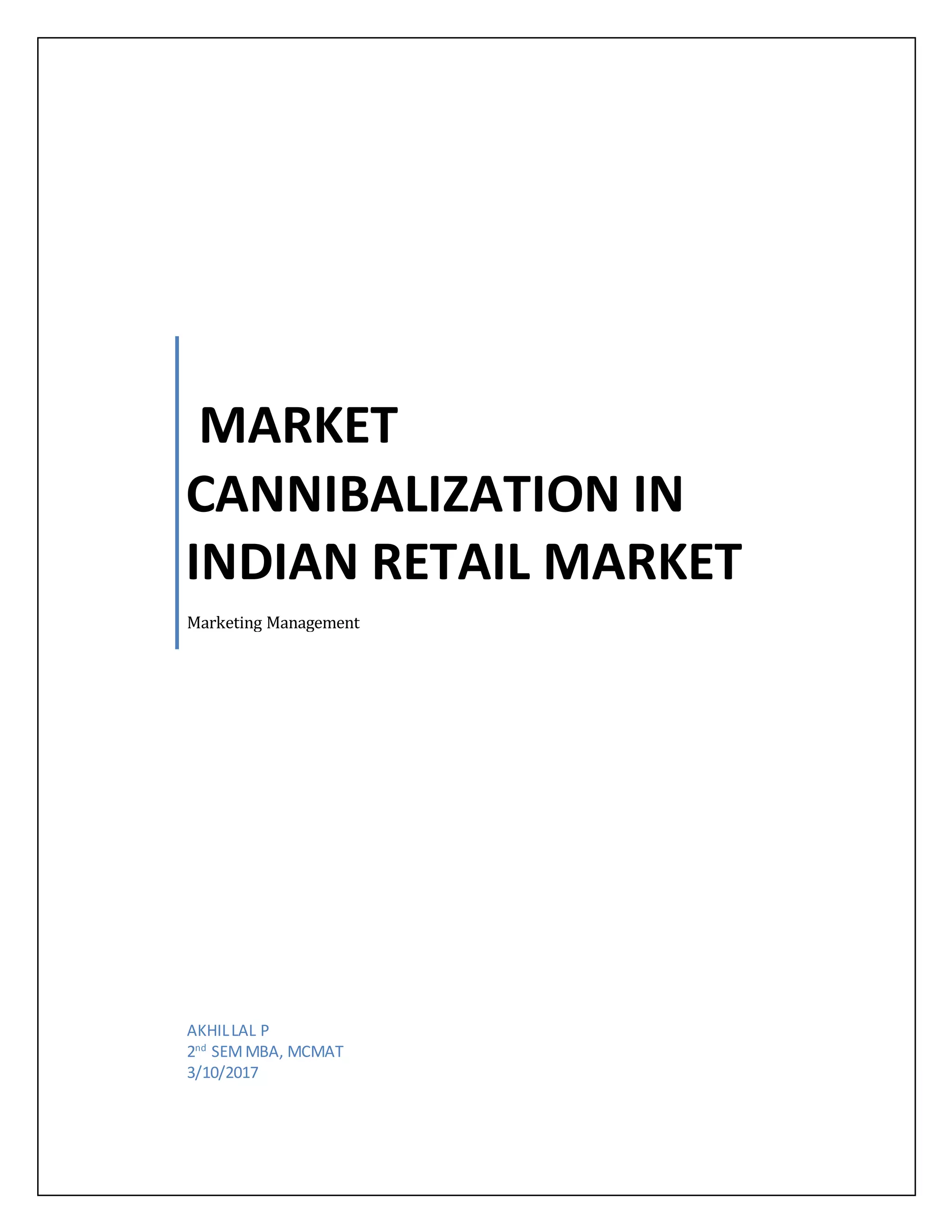market cannibalization | DOCX
