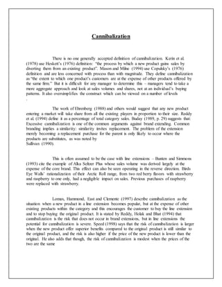 market cannibalization | DOCX