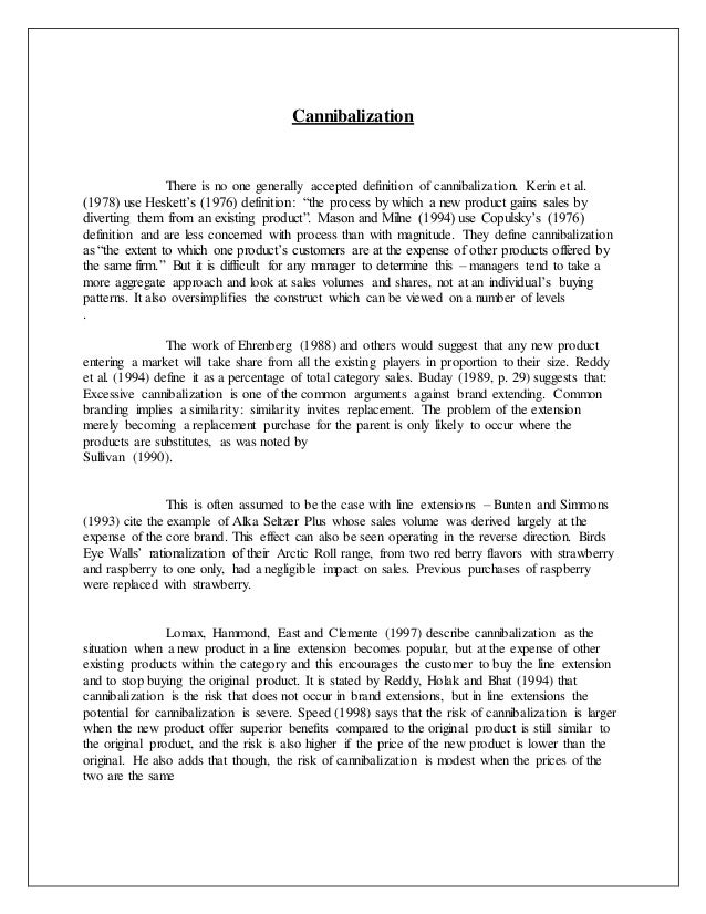 market cannibalization