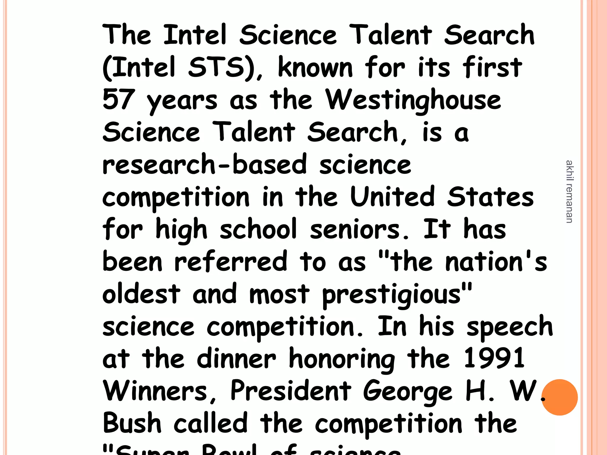 intel science tallent | PPT