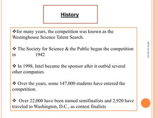 intel science tallent | PPT