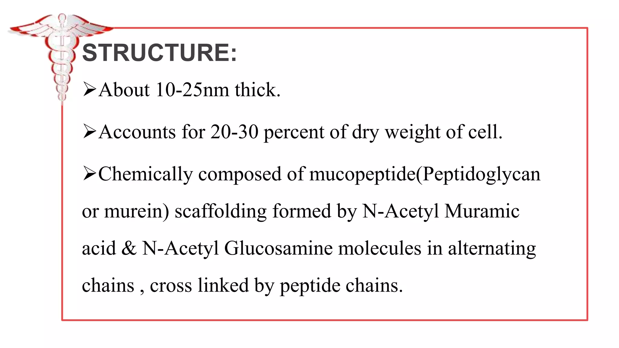 Bacterial cell wall & other related structures | PPTX
