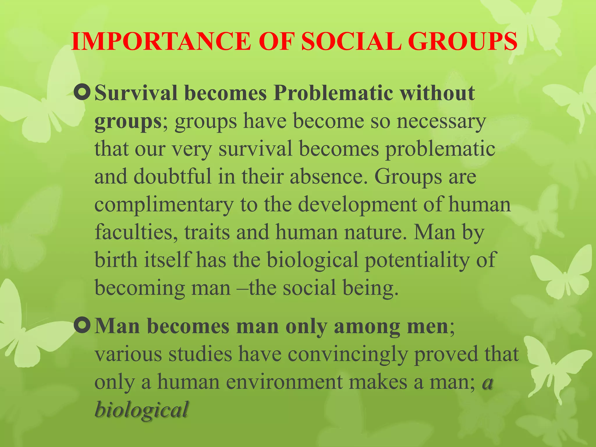 Social Groups in Sociology | PPTX