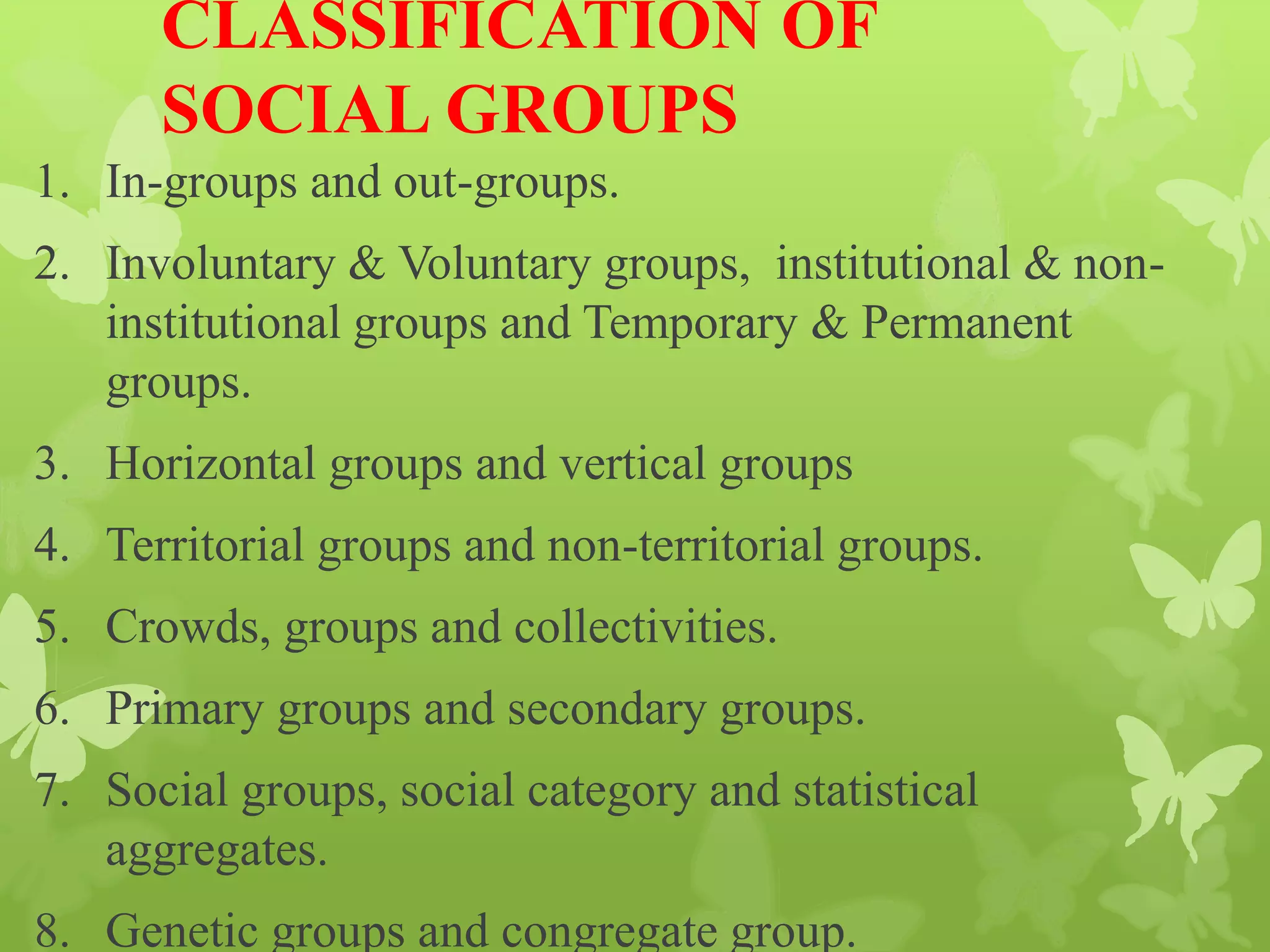 Social Groups in Sociology | PPTX