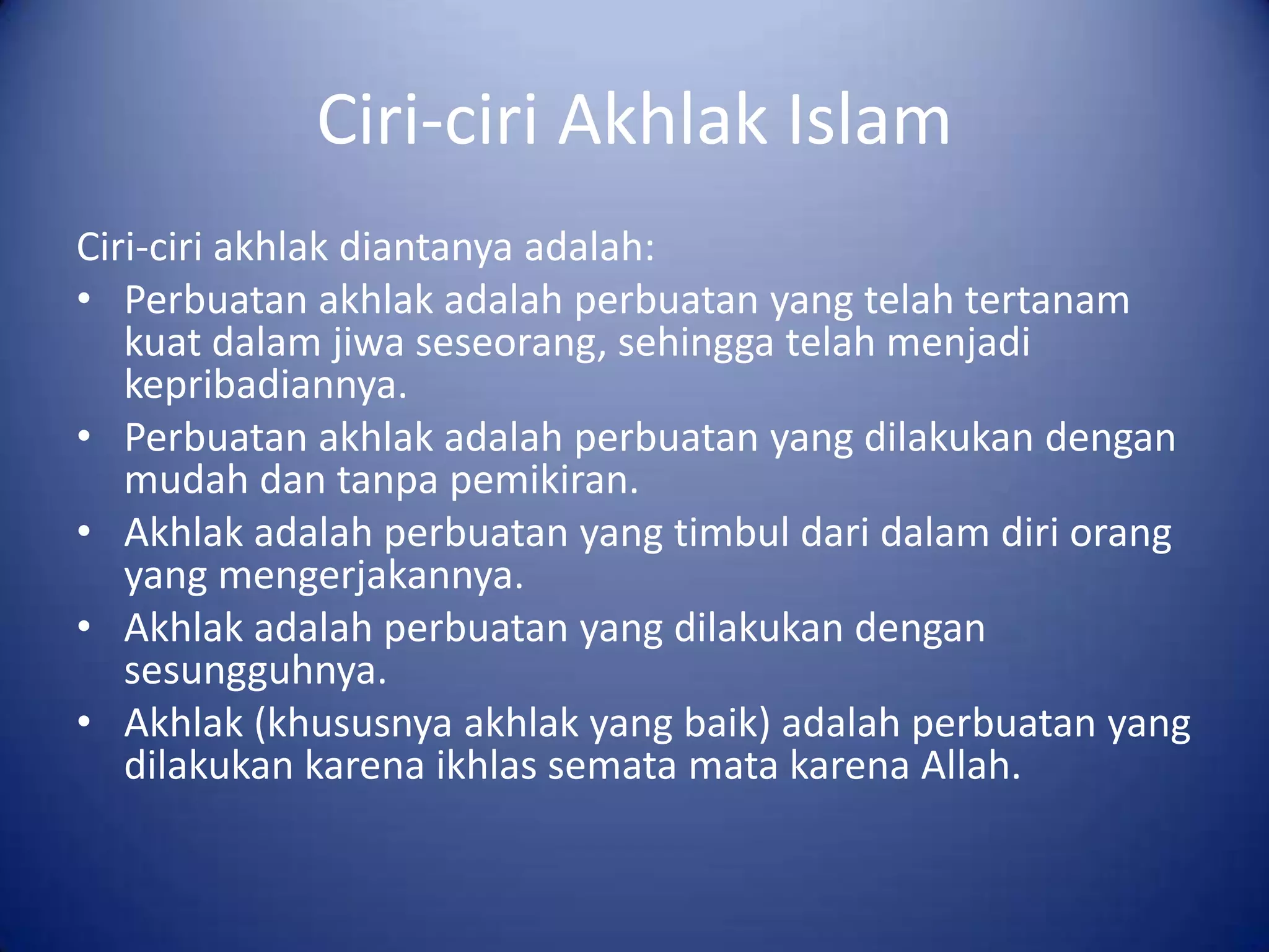 Powerpoint Akhlak | PPTX
