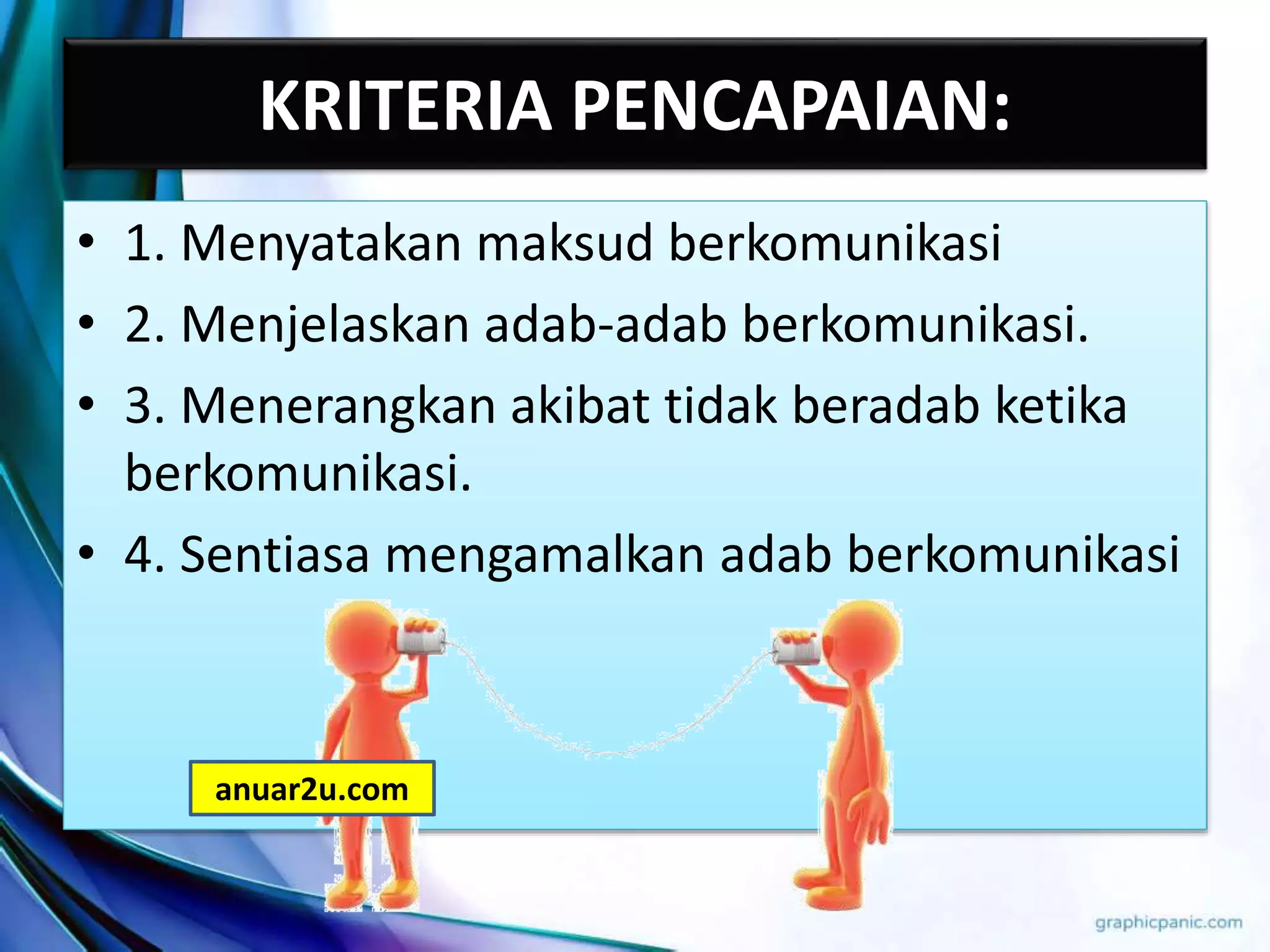 ADAB SEM 3 : ADAB KOMUNIKASI | PPTX