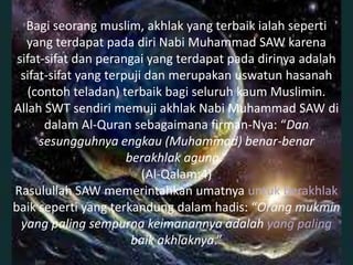 Akhlak dan Pembinaan Diri | PPTX