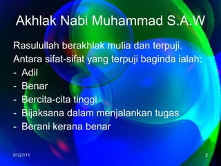 Akhlak nabi muhammad | PPT