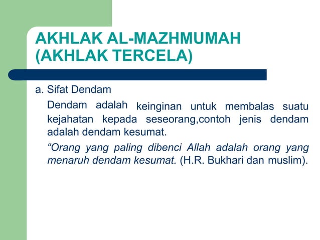 Akhlak terpuji dan tercela | PPTX