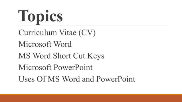 Microsoft word | PPT