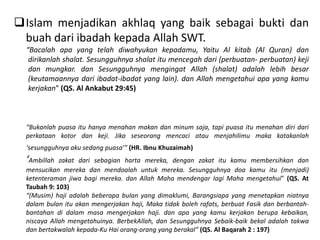 Akhlaq dalam islam hasan al banna | PPTX