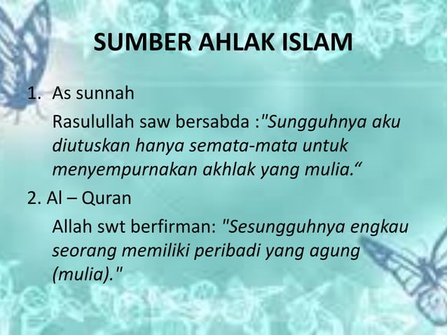 Materi Tentang Akhlak Mahmudah dan Akhlak Madzmumah | PDF
