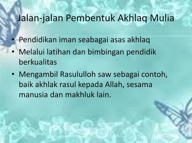 Materi Tentang Akhlak Mahmudah dan Akhlak Madzmumah | PDF