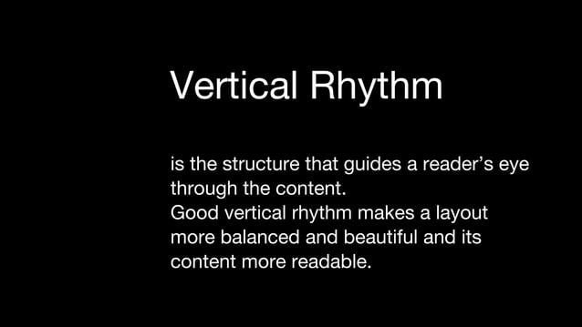 Vertical rhythm | PPT