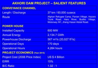 Akhori dam off channel storage description and its layout | PPTX